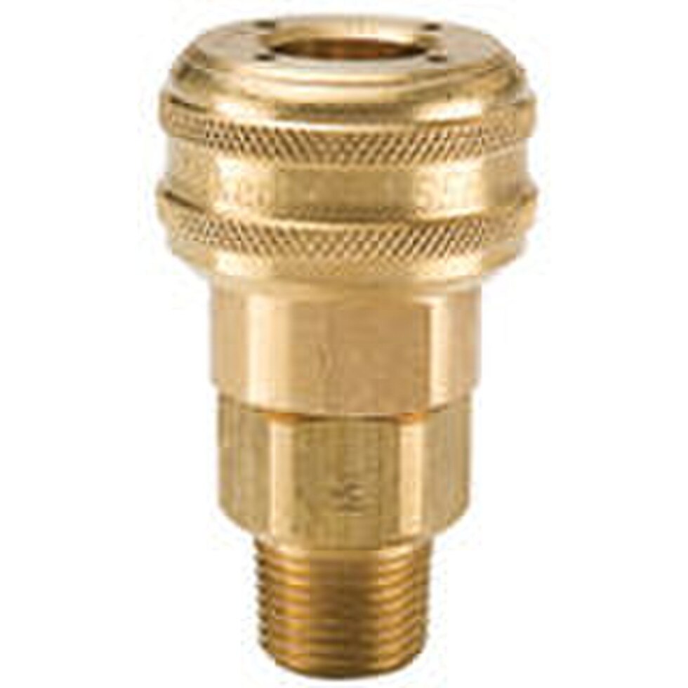 30 Series Brass Coupler with Male Threads | Depatie Fluid Power