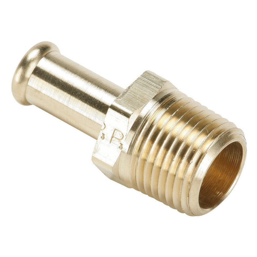 Barb to Pipe - Beaded Barb Connector - Brass Hose Barb Fittings ...