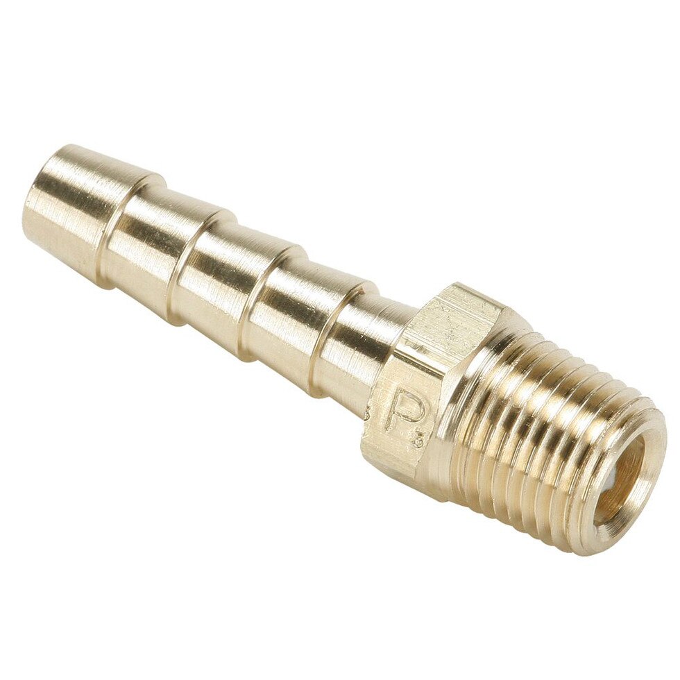 Barb to Pipe - Connector - Brass Hose Barb Fittings | Depatie Fluid Power