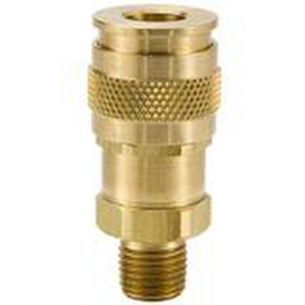 Brass UC Series Coupler with Male Threads | Depatie Fluid Power