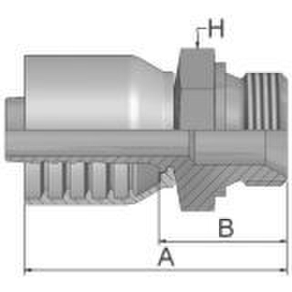 Male BSP Parallel Pipe - Rigid - (60 Cone) - Straight - 43 Series ...