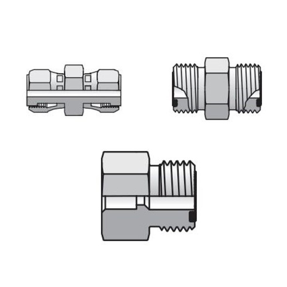 Seal-Lok O-Ring Face Seal - Tube to Tube - Straight | Depatie Fluid Power