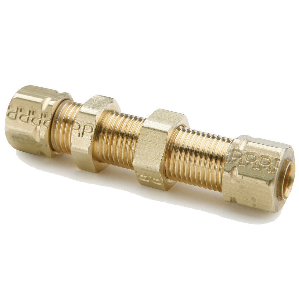 Tube to Tube - Bulkhead - Brass Compression Fittings, High Pressure ...